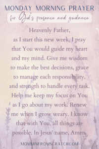10 Powerful Monday Morning Prayers to Jump Start Your Week