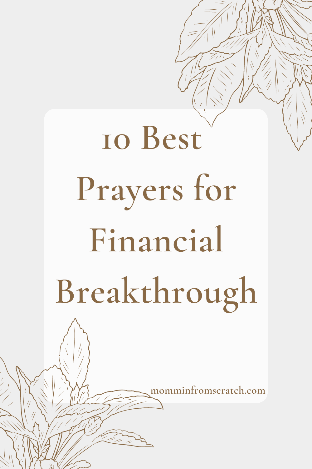 10 Prayers for a Financial Breakthrough (Step by Step Guide) - Mommin ...