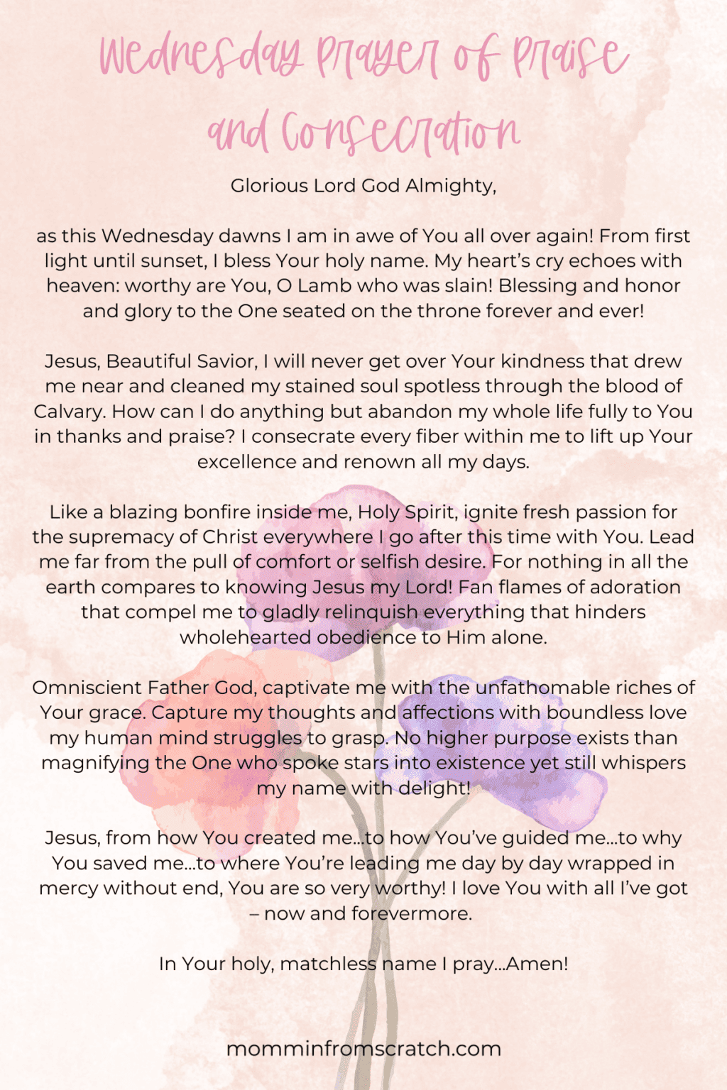 15 Powerful Wednesday Prayers for your Mid Week - Mommin' From Scratch