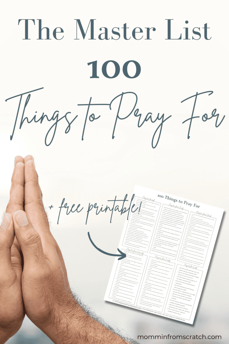 100 Things to Pray For Daily: The Ultimate Prayer List - Mommin' From ...