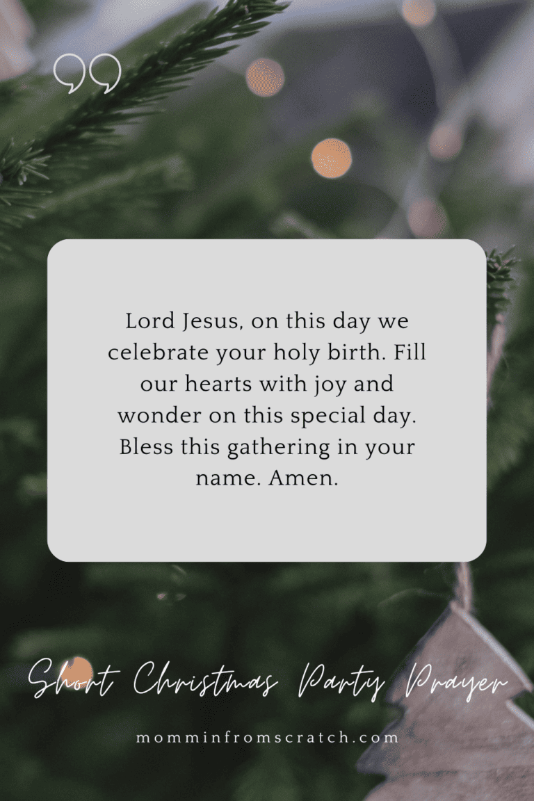 37 Easy Prayers for a Christmas Party (2023)