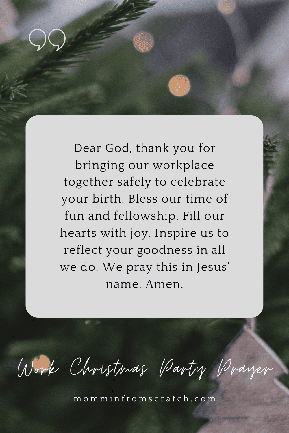 37 Easy Prayers for a Christmas Party (2023)