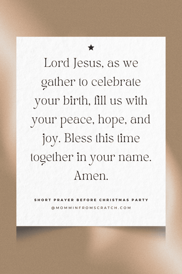 37 Easy Prayers for a Christmas Party (2023)