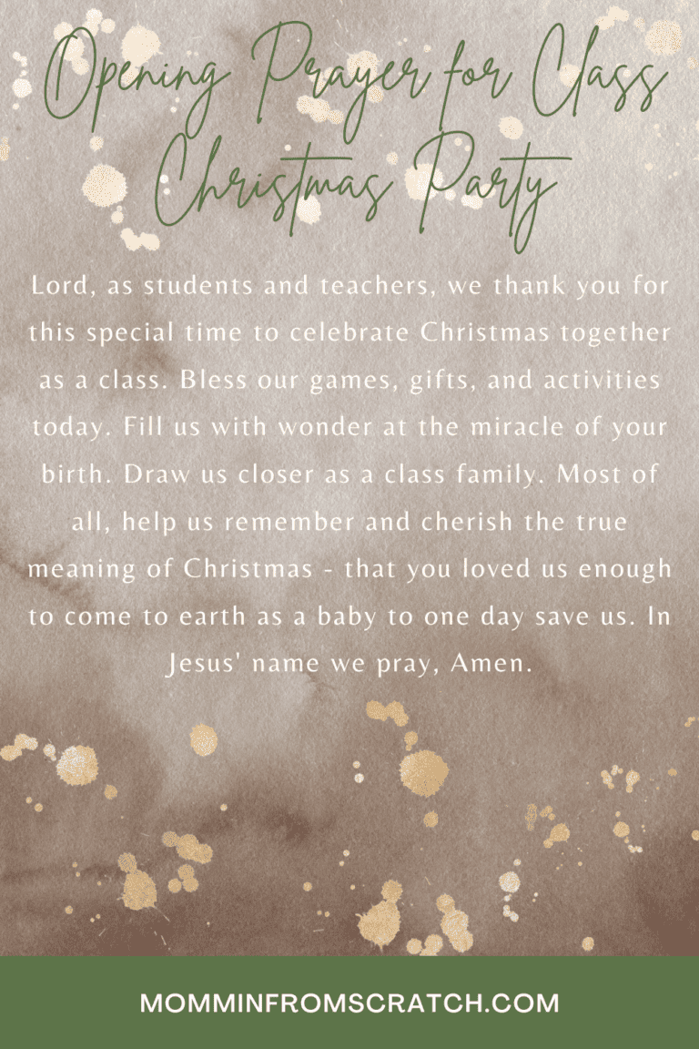 37 Easy Prayers for a Christmas Party (2023)