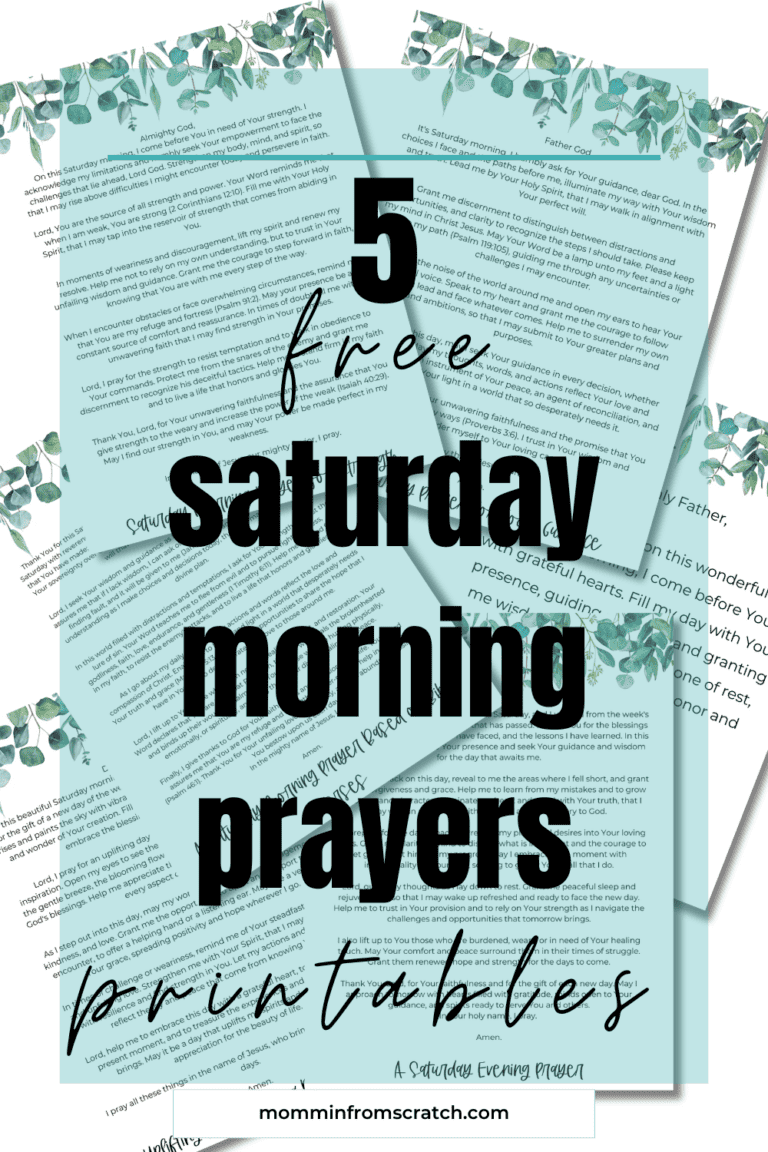 5 Best Saturday Morning Prayers (Free Download)