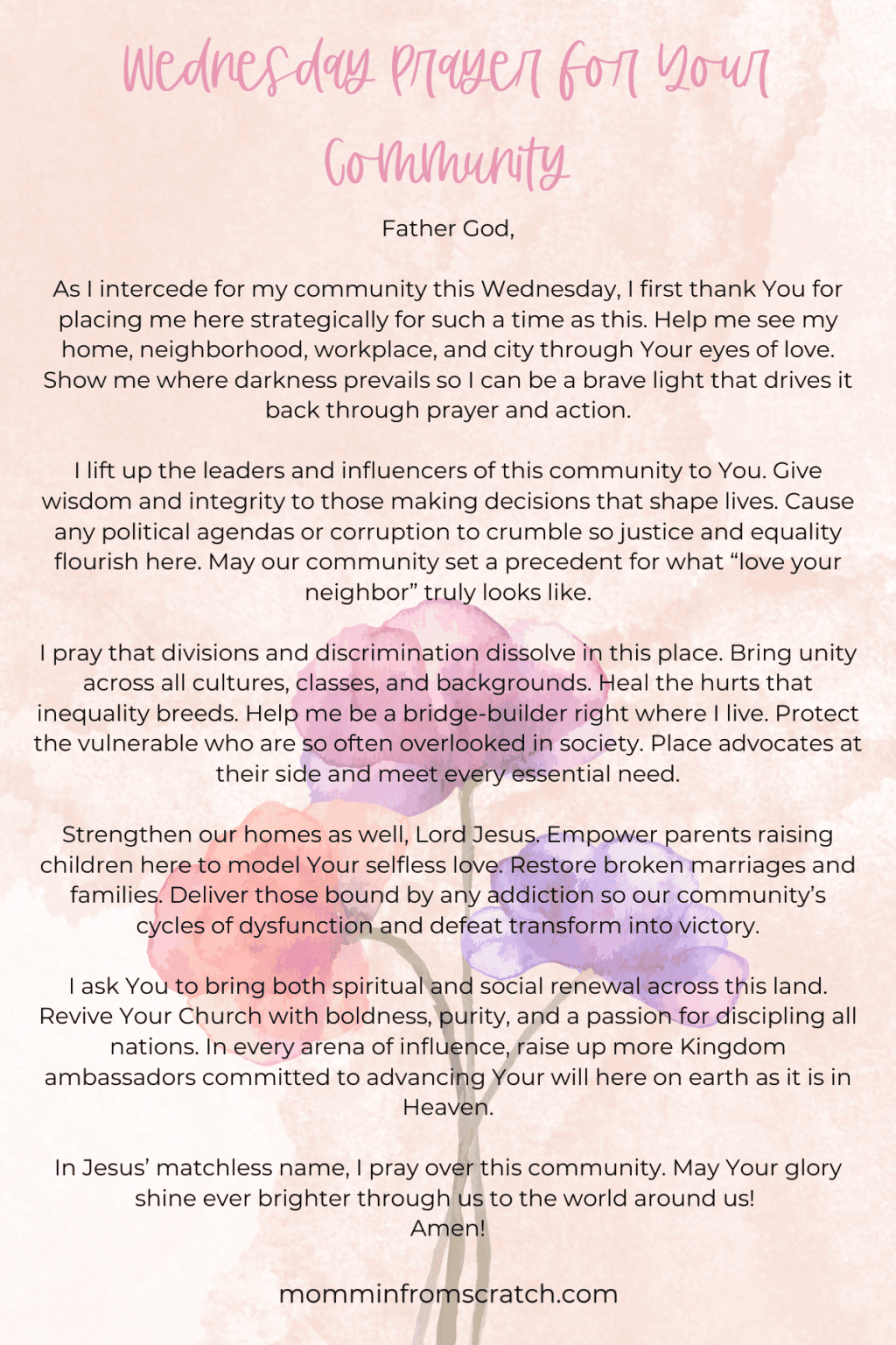 15 Powerful Wednesday Prayers for your Mid Week - Mommin' From Scratch