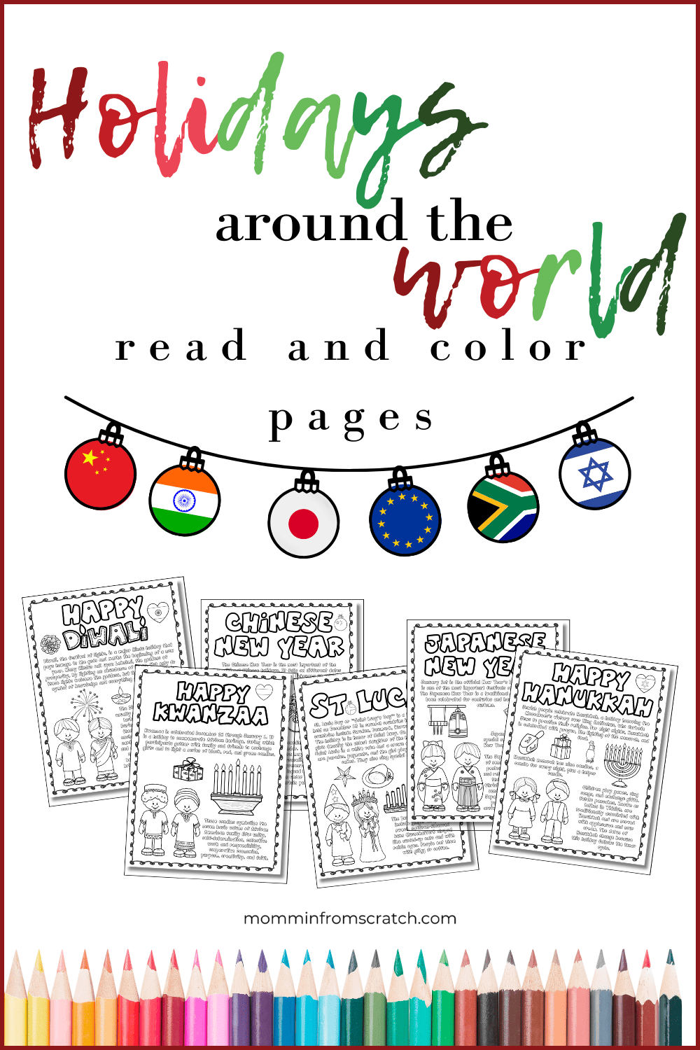 The Best Holidays Around the World Coloring Pages (Free Printable ...