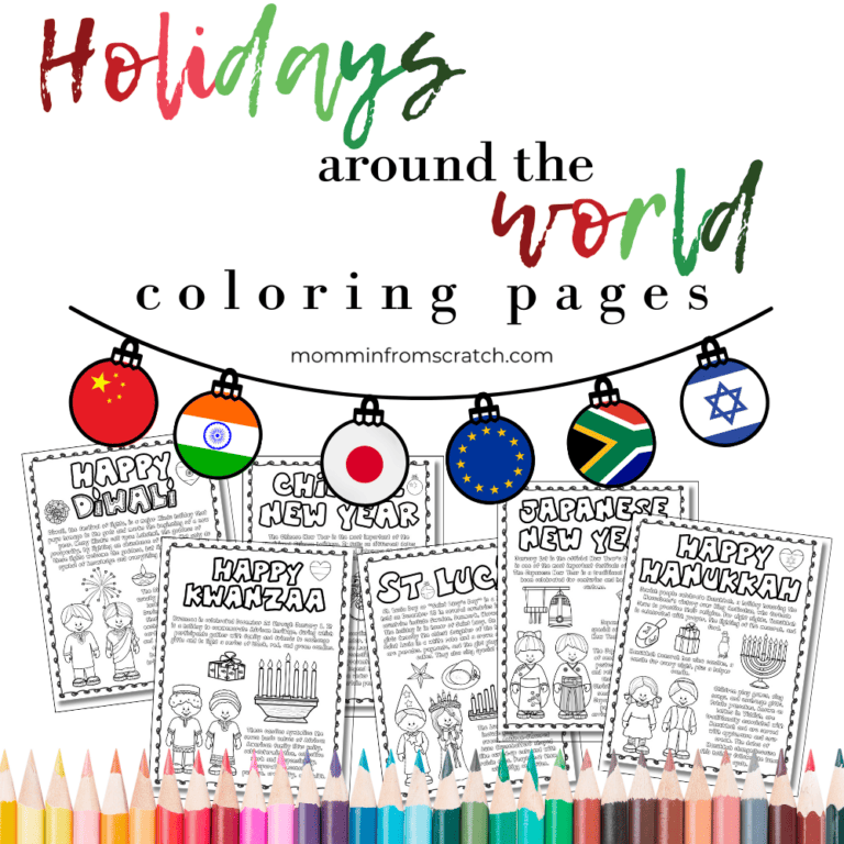 The Best Holidays Around the World Coloring Pages (Free Printable ...