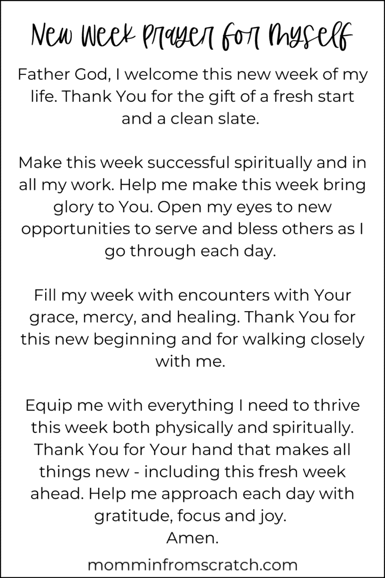 16 Uplifting Prayers for the New Week to Start Your Week with Faith ...