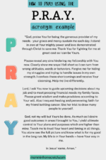 Discover the Acronym for PRAY that will Simplify your Prayers