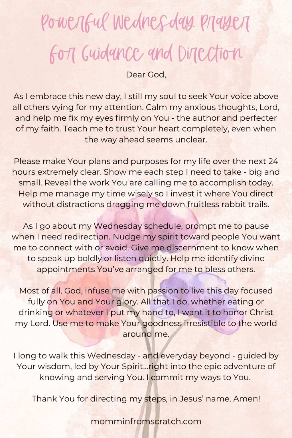 15 Powerful Wednesday Prayers for your Mid Week - Mommin' From Scratch