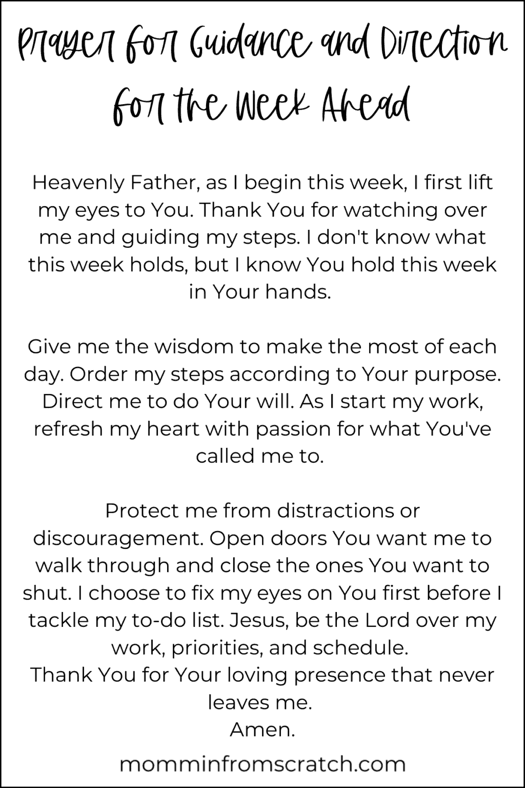 16 Uplifting Prayers for the New Week to Start Your Week with Faith ...