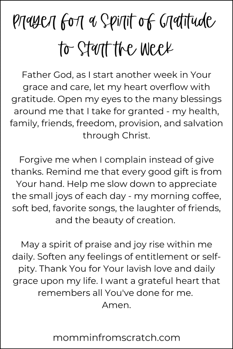 16 Uplifting Prayers for the New Week to Start Your Week with Faith ...