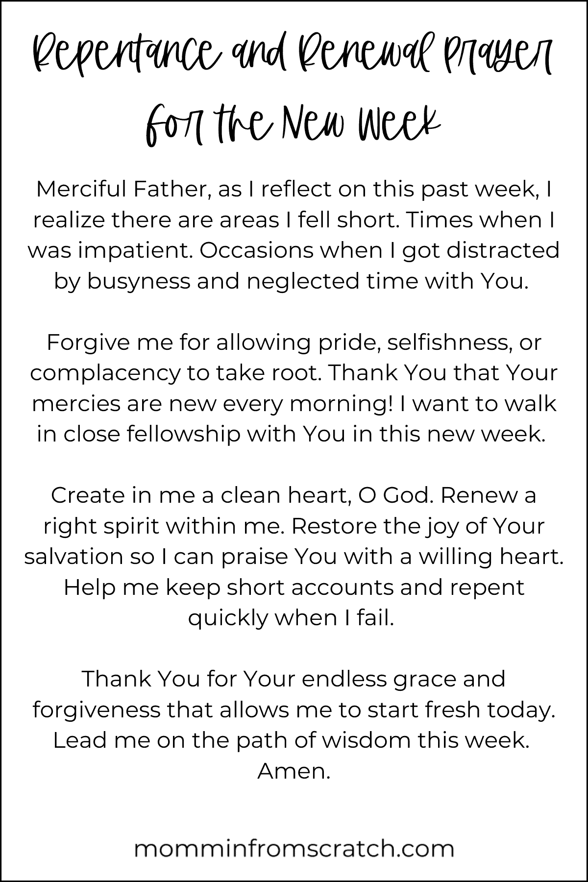 16 Uplifting Prayers for the New Week to Start Your Week with Faith ...