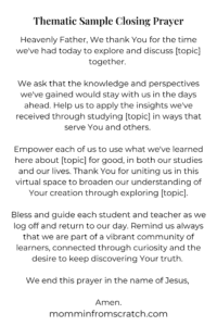The 10 Best Opening and Closing Prayers for Online Class - Mommin' From ...