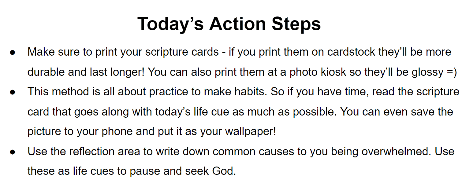 action steps capture large - Mommin' From Scratch