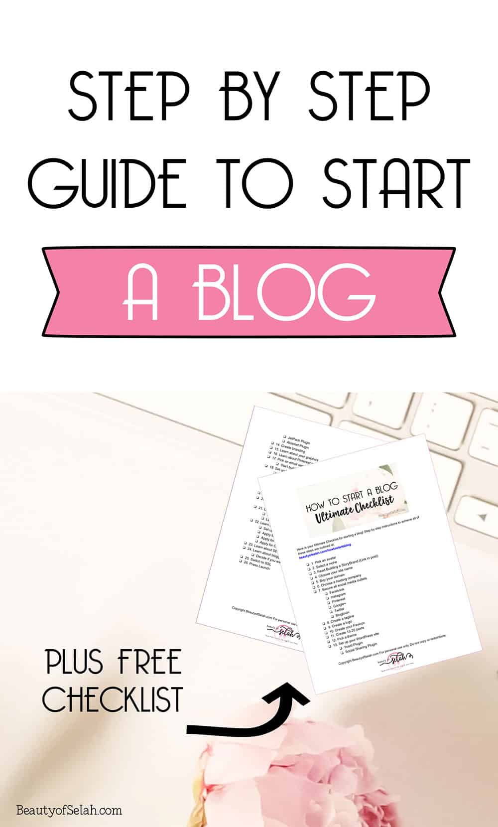 How to Start a Blog Ultimate Checklist - Mommin' From Scratch